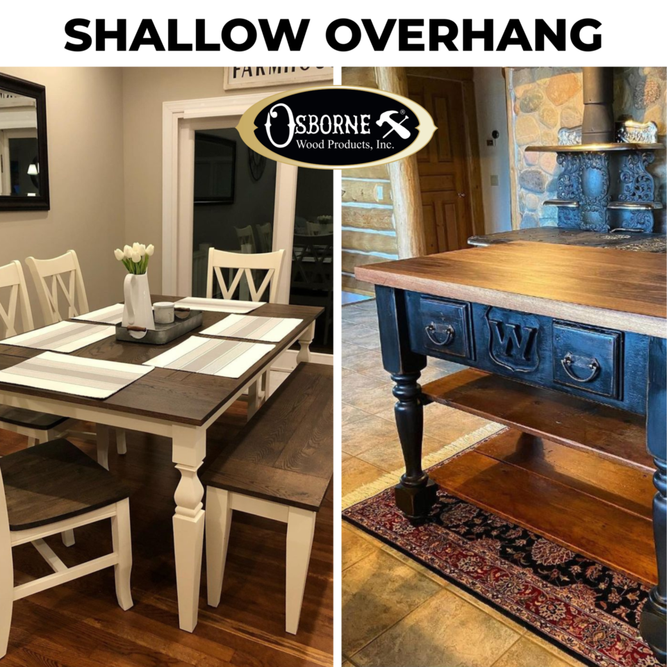 Osborne Wood | Dining Table Overhang Can Change the Look of a Table