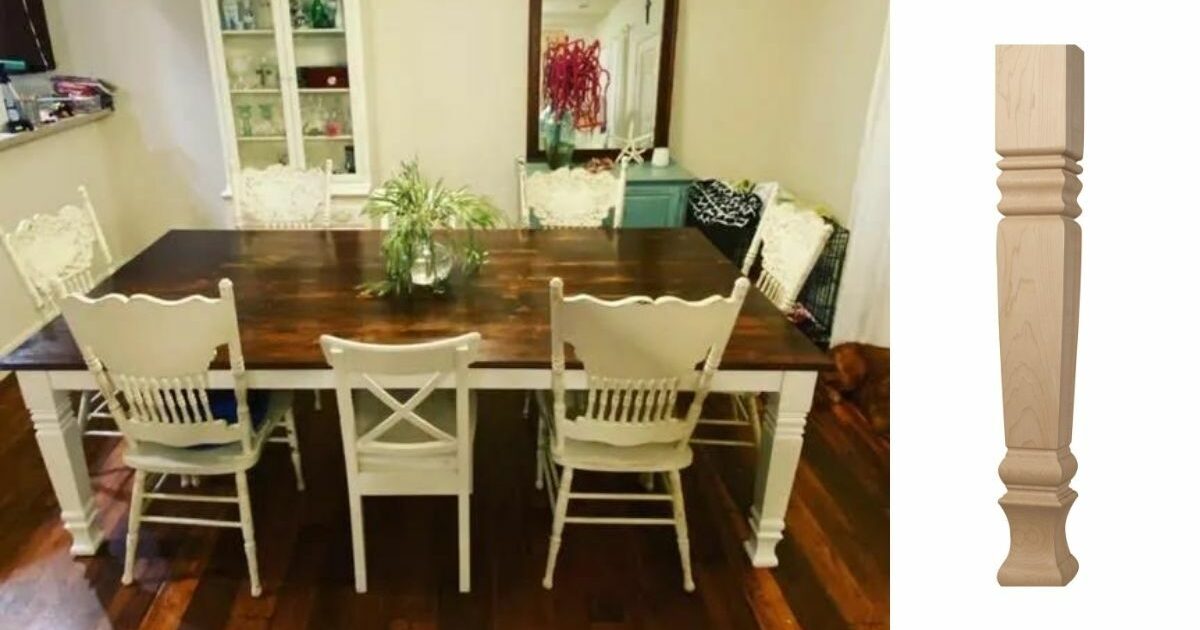 Osborne Wood | Square Farm Table Legs Add an Elegant Look to Farm…