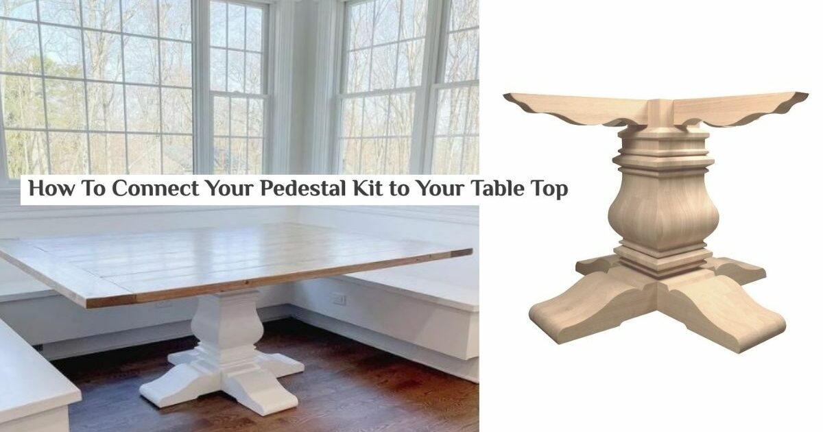 Osborne Wood How To Connect Your Pedestal Kit to Your Table Top