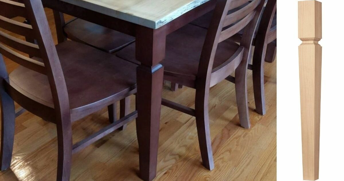 Osborne Wood | Lakeland Table Leg Adds Interest to Tapered Legs