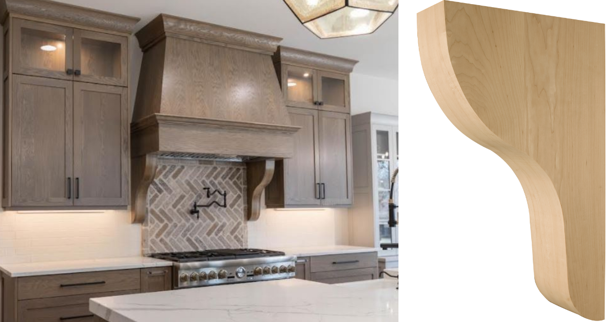 Osborne Wood | Hood Corbels Add Sophistication to Cooking Area