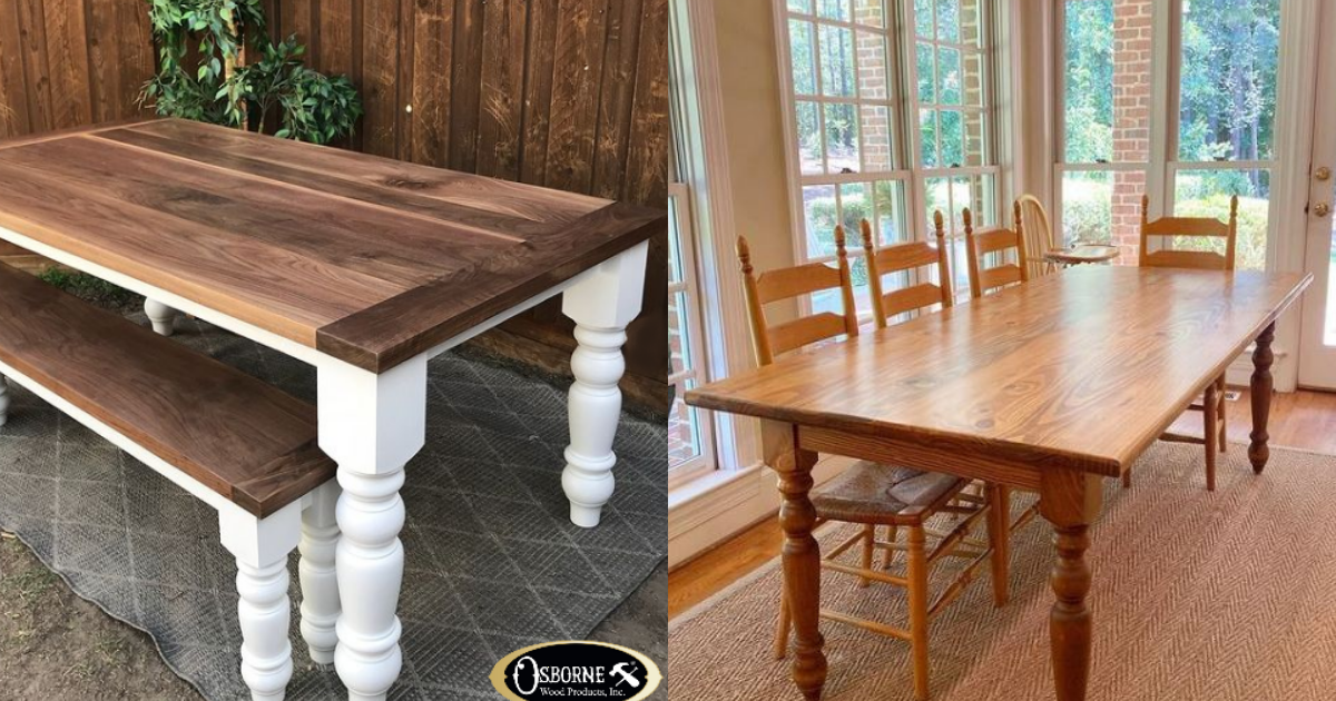 Osborne Wood | Dining Table Overhang Can Change the Look of a Table