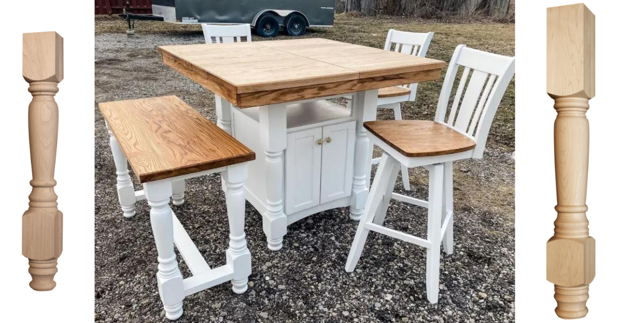 Osborne Wood | Counter-Height Table Includes Convenient Storage