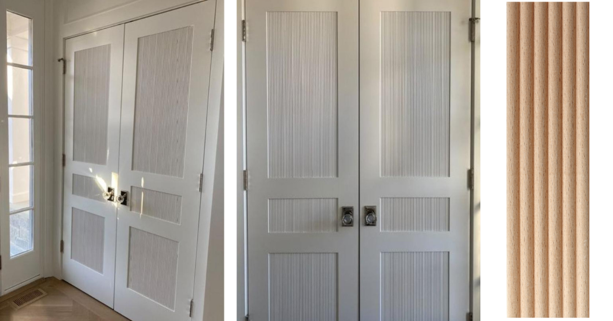 Osborne Wood | Reeded Moulding Creates Exciting Texture for Double…