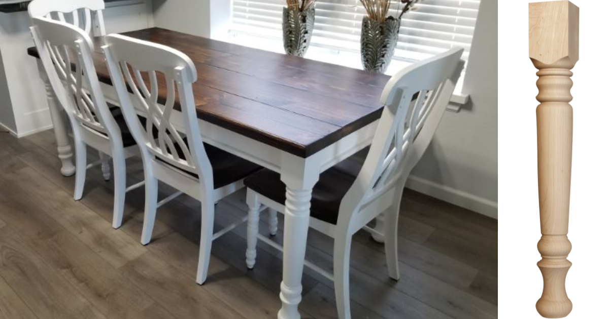Osborne Wood | Farm Dining Table Legs Featured in Striking Dining…
