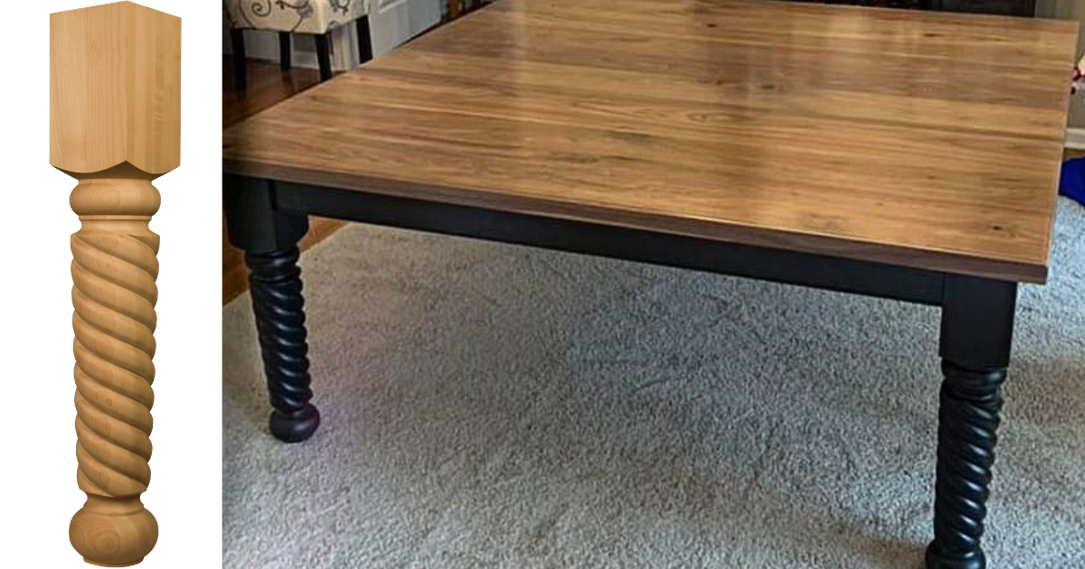 Osborne Wood | Square Dining Table Features Massive Rope Legs and…