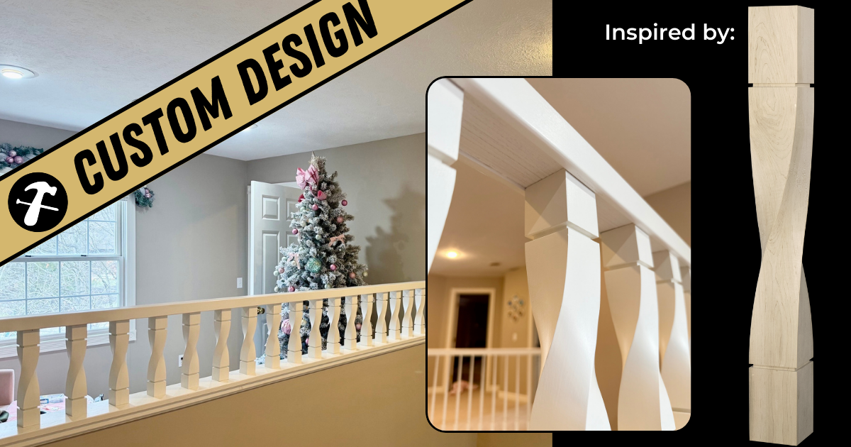 Osborne Wood | Twisted Leg Balusters Add Dramatic Effect