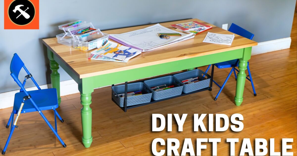Osborne Wood | Builder's Studio: DIY Kids' Craft Table with Storage
