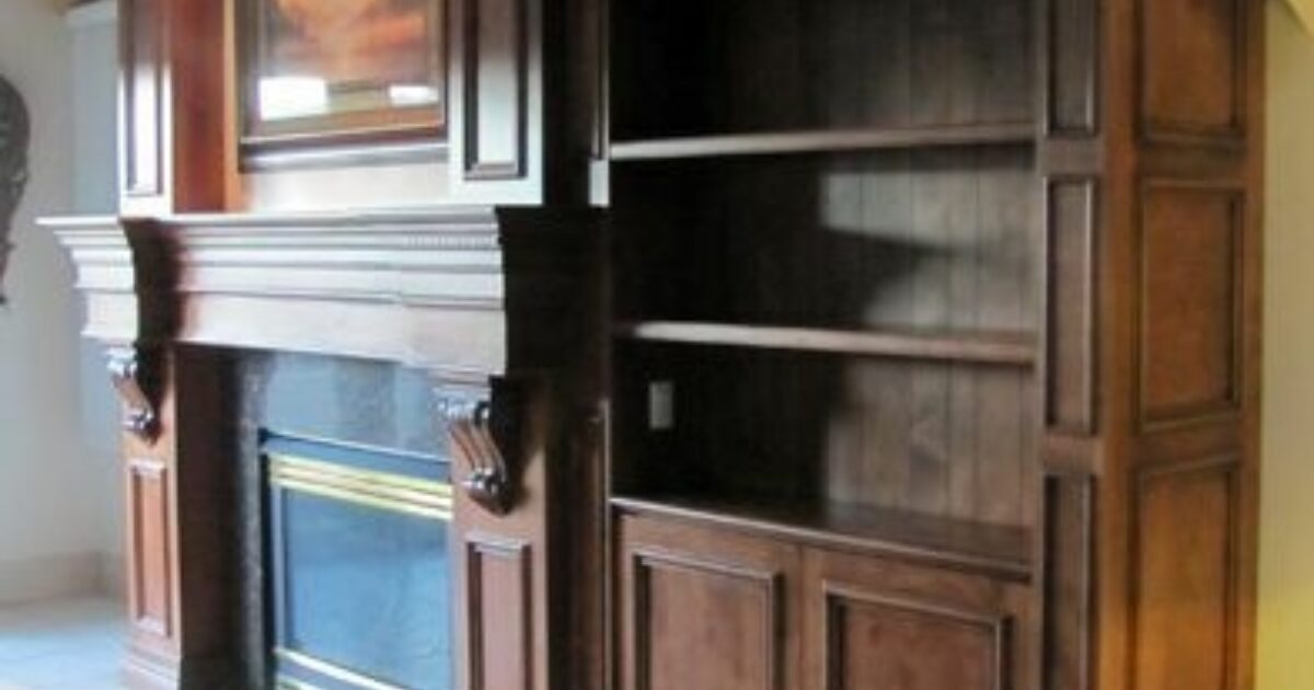 Osborne Wood | Customer Designed Mantel and Bookcase