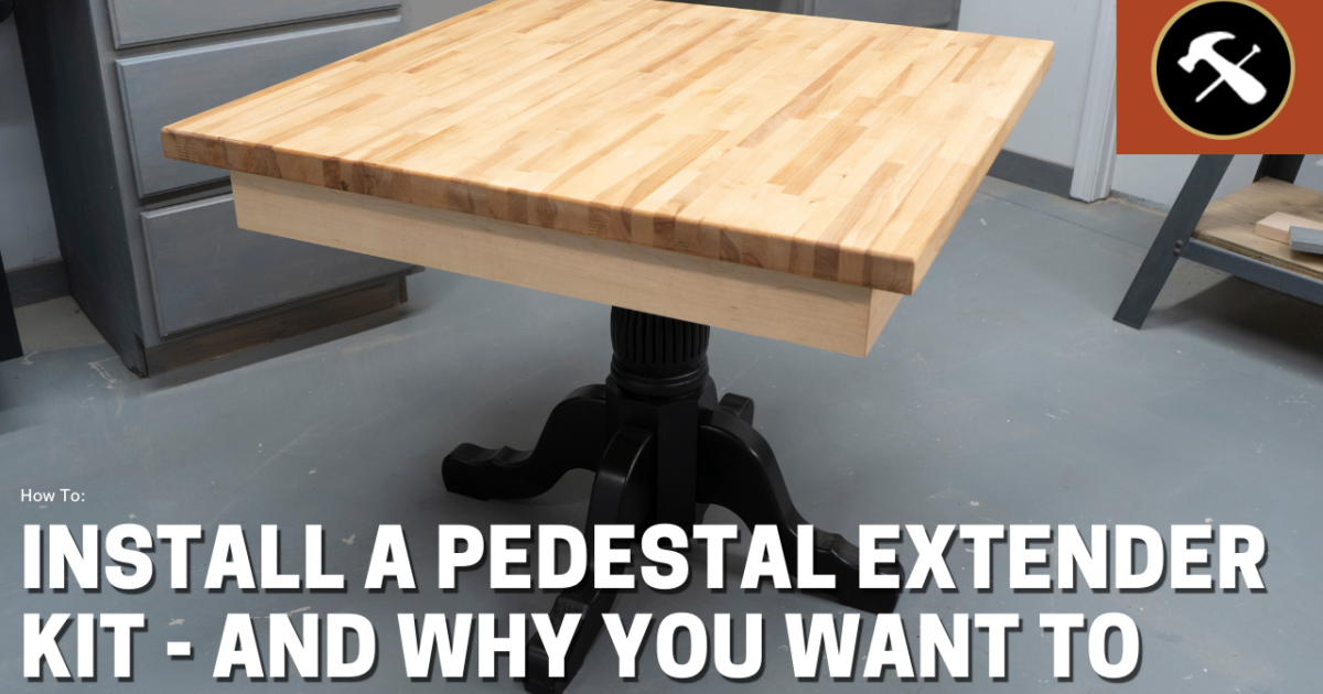 Osborne Wood | How to Install a Pedestal Extender Kit -- And Why You…