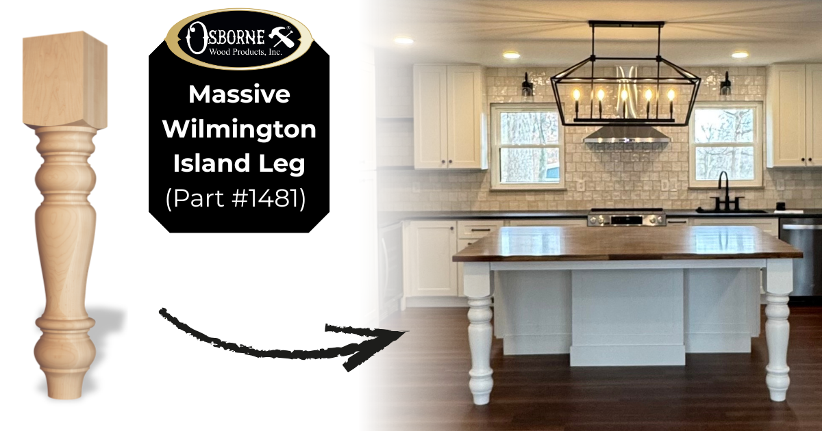 Osborne Wood | Massive Island Legs Are Perfect for a Deep Island…