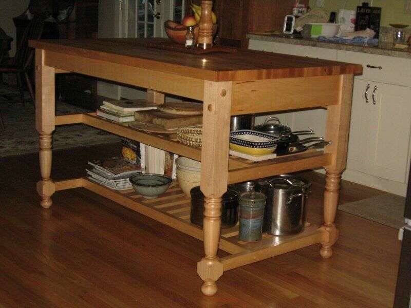 Osborne Wood | Kitchen Work Station Using Osborne Island Legs