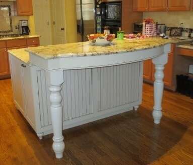 Osborne Wood | Kitchen Remodel Features Island Posts and Cabinet Feet