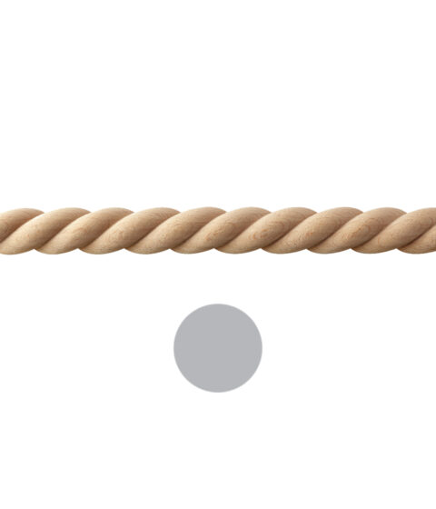 Osborne Wood | 1 3/32" x 9/16" Half Round Beaded Moulding