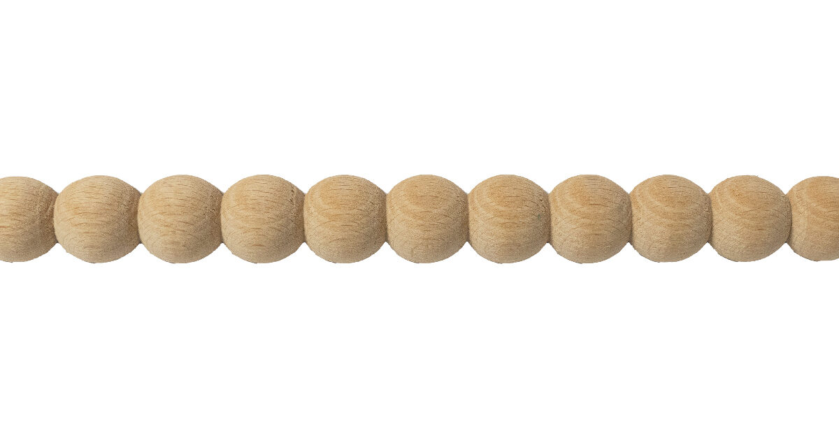 Osborne Wood | 11/16" x 5/16" Half Round Bead Moulding (3' Long)