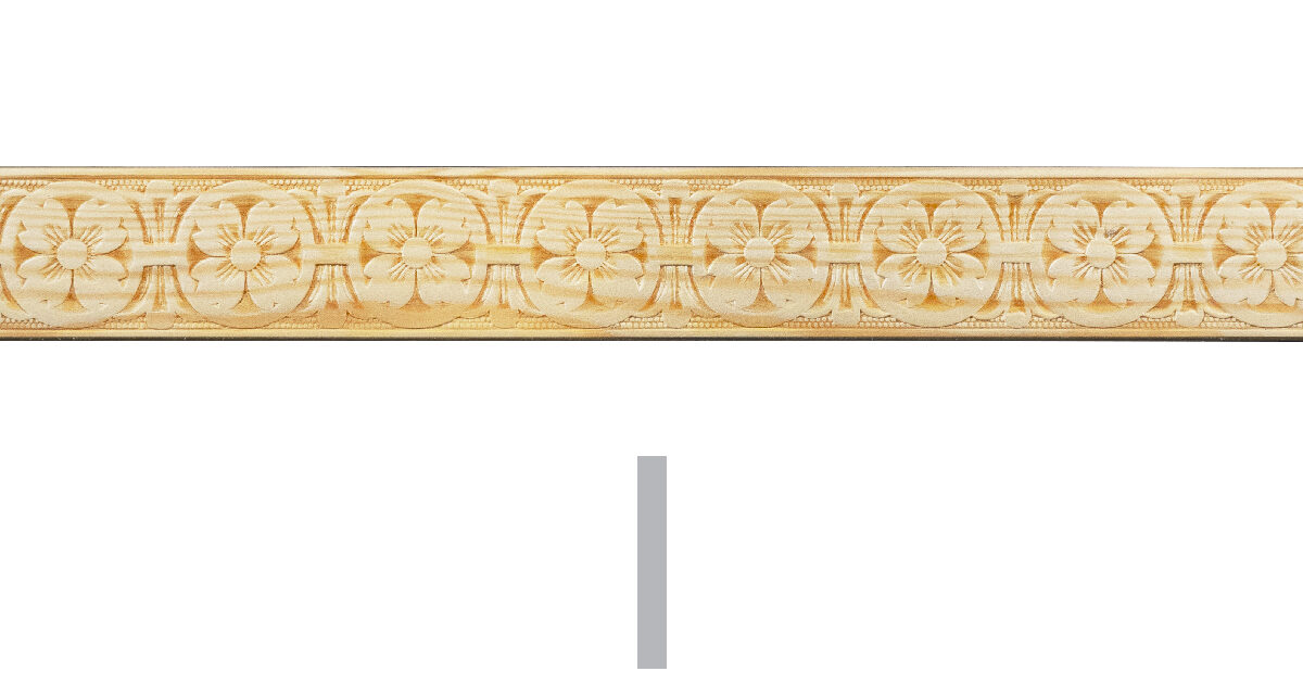 Osborne Wood | 2 1/16" x 1/4" Embossed Floral Moulding