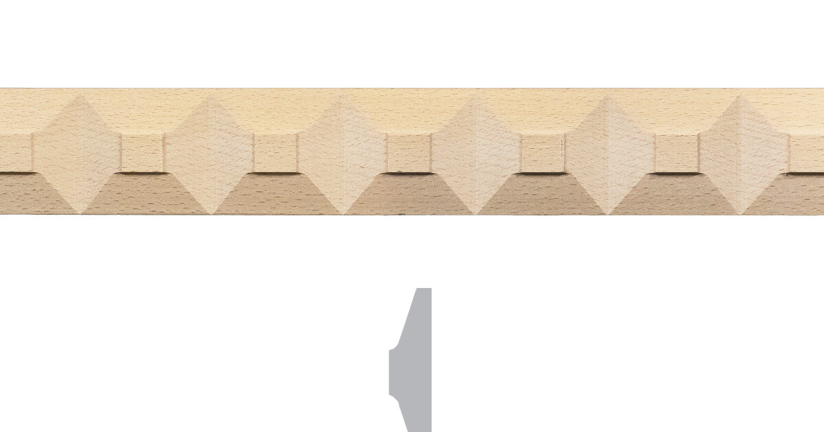 Osborne Wood | 2" x 13/32" Motif Geometric Square Trim Moulding