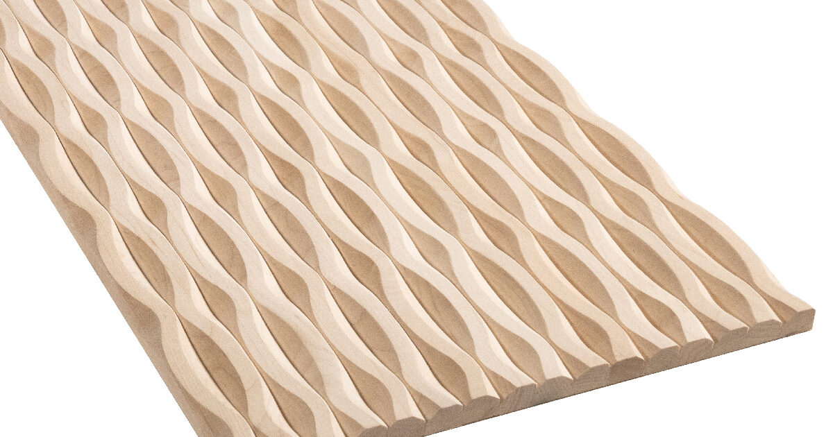 Osborne Wood | 3/4" Ripple Wooden Decorative Flexible Tambour Panel