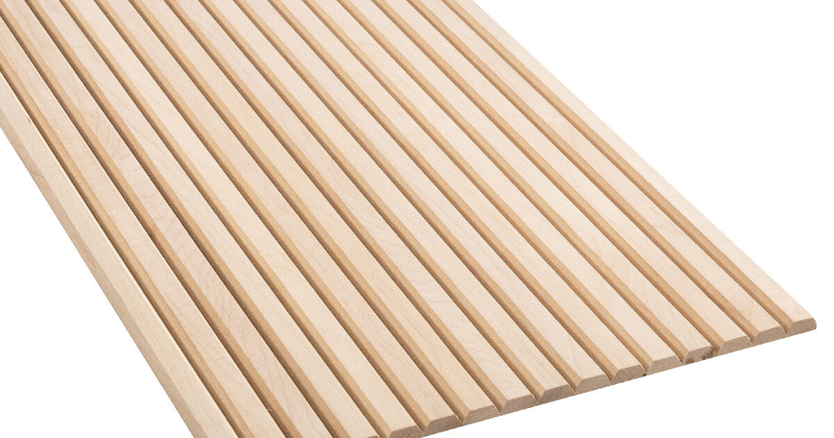 Osborne Wood | 3/4" Square Bevel Wooden Decorative Flexible Tambour…