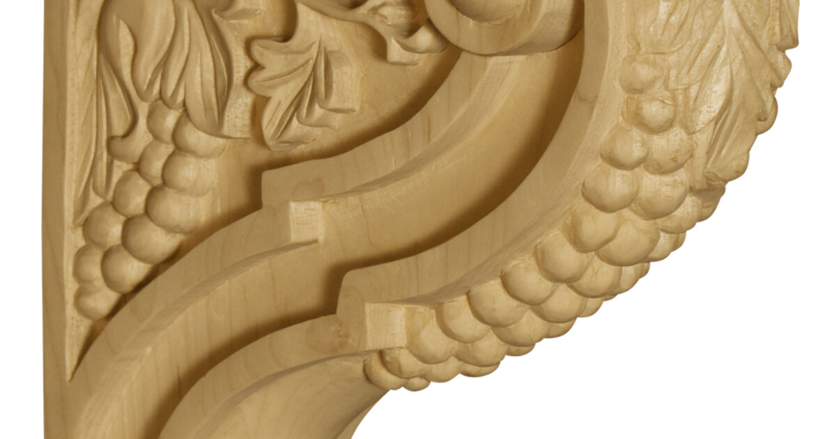 Osborne Wood | Athens Bar Corbel with Grapes