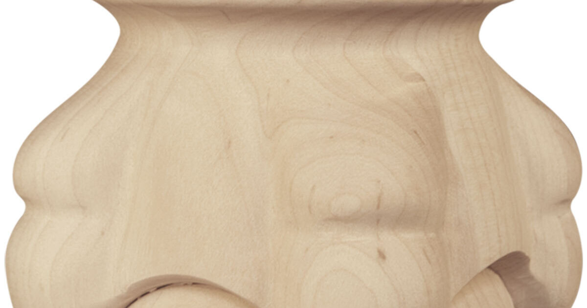 Osborne Wood | Bird Claw Round Bun Foot (4″)