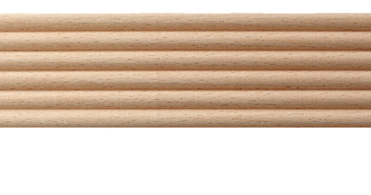 Osborne Wood | Carved Reed Moulding - 8 ft. Stick