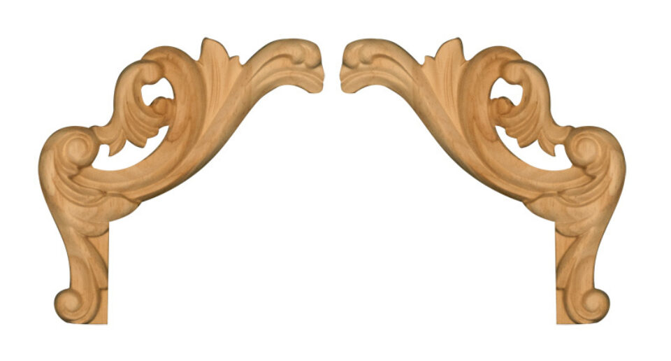 decorative timber scrolls