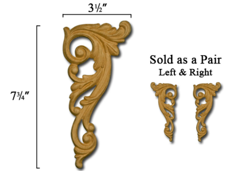 decorative wood corners for furniture