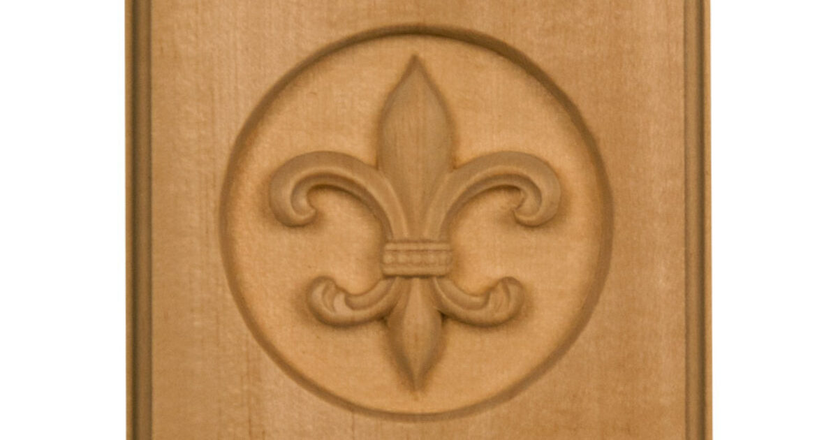 Osborne Wood | Fleur De Lis Casing Block