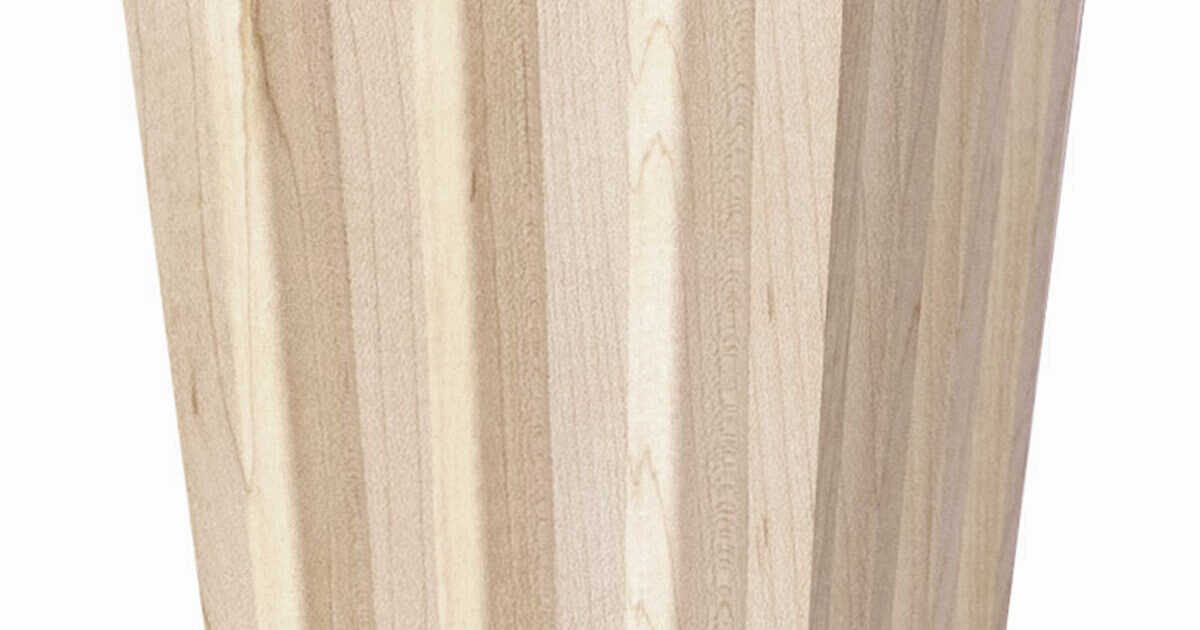 Osborne Wood | Fluted Four Sided Tall Tapered Foot