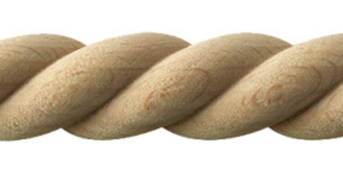 Osborne Wood | Full Round Rope Moulding - 8 ft. Stick