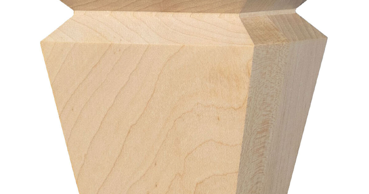 Osborne Wood | Braselton Square Tapered Foot