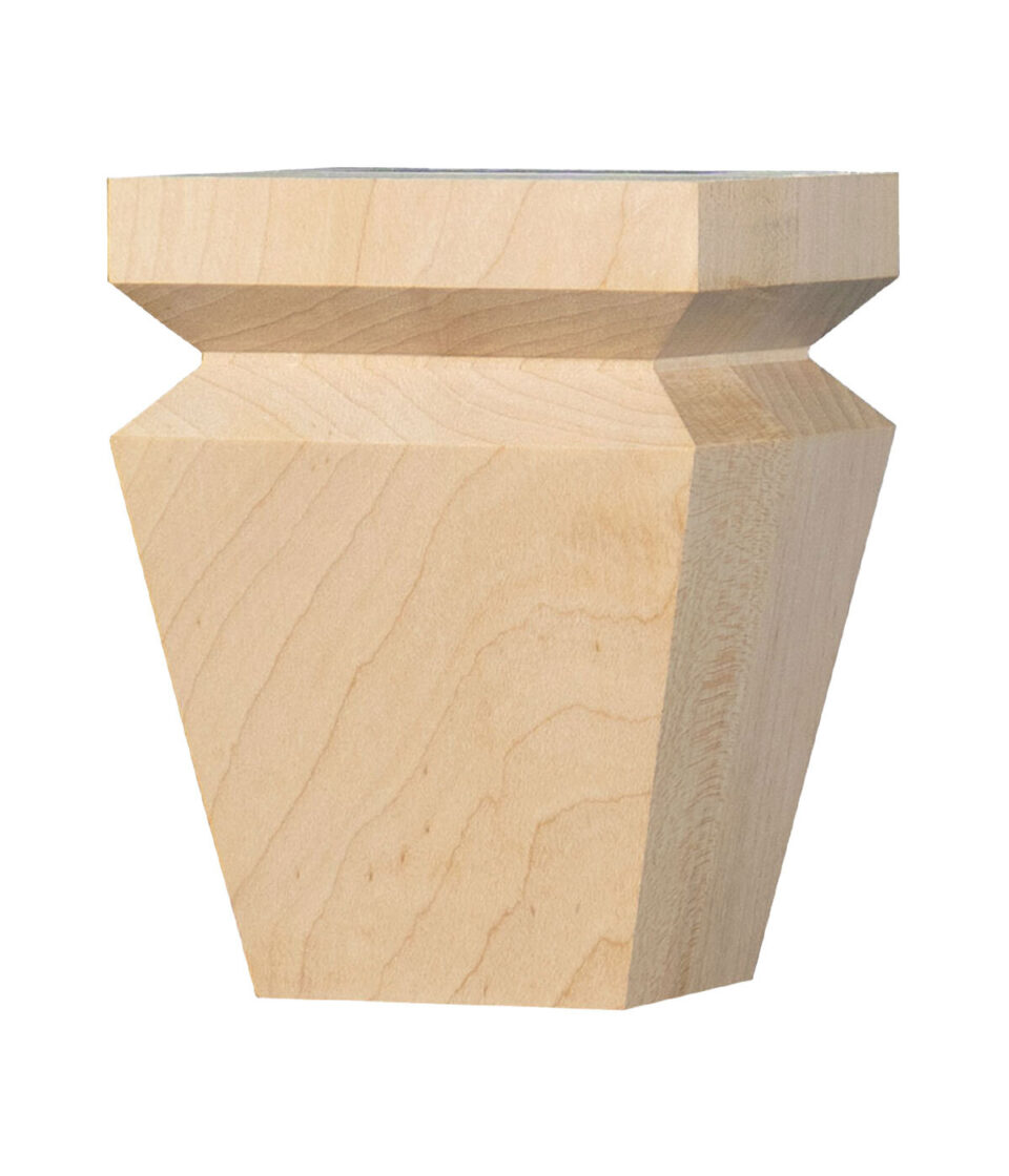 Braselton Square Tapered Foot 408414O Red Oak 4 x 3 622688