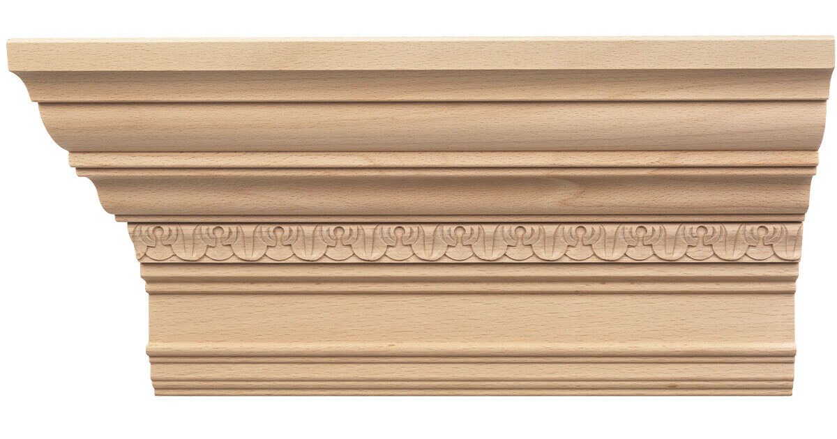 Osborne Wood | Large Classic Detailed Crown Moulding with Carved…