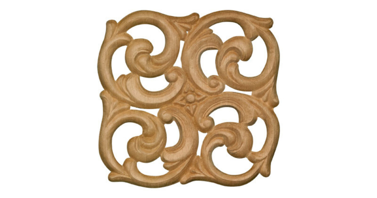 Osborne Wood | Large Embossed Square Applique