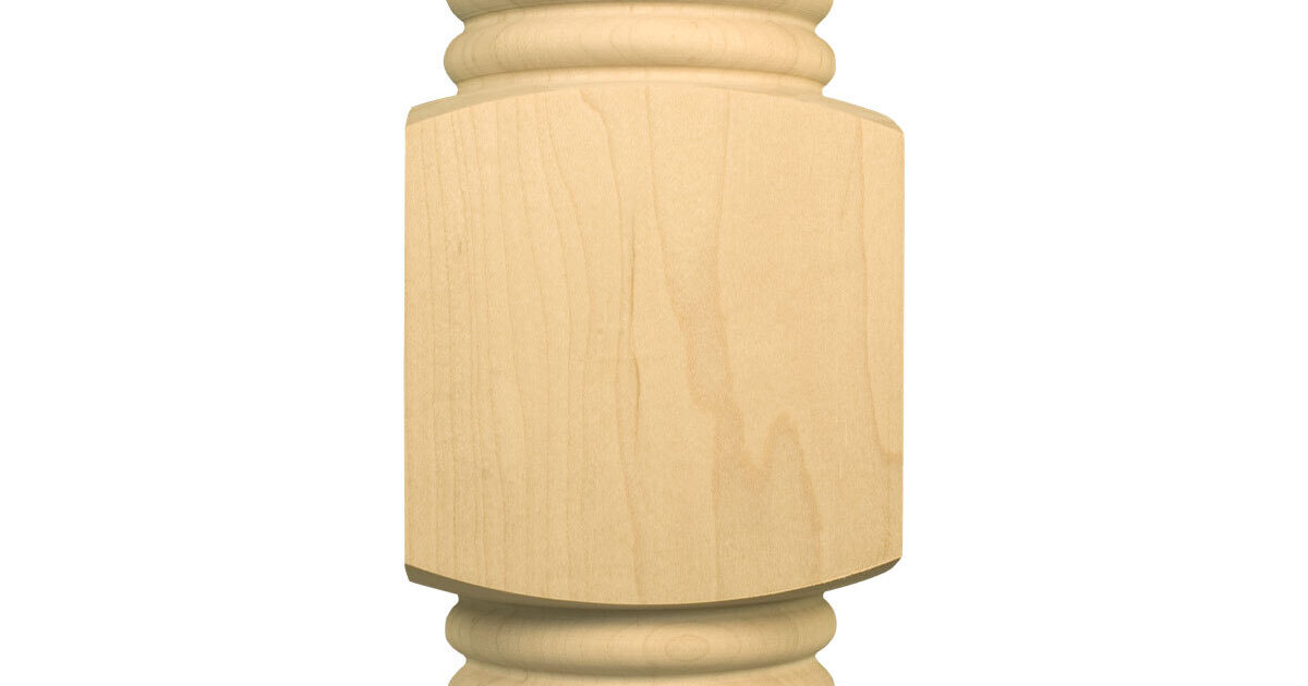 Osborne Wood | Lg. Center Half Round Plinth with Mod. Spool