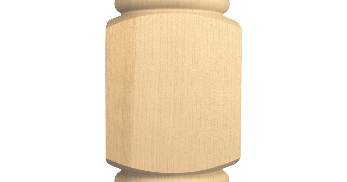 Osborne Wood | Lg Half Round Center Plinth with Spool