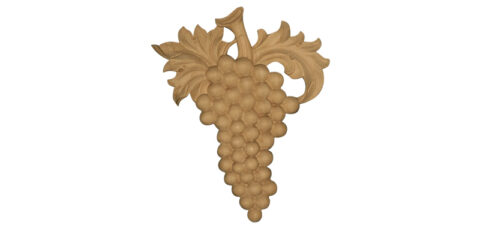 Osborne Wood | Large Grape Onlay, Right