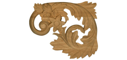 Osborne Wood | Large Floral Scrolls, Left and Right Pair