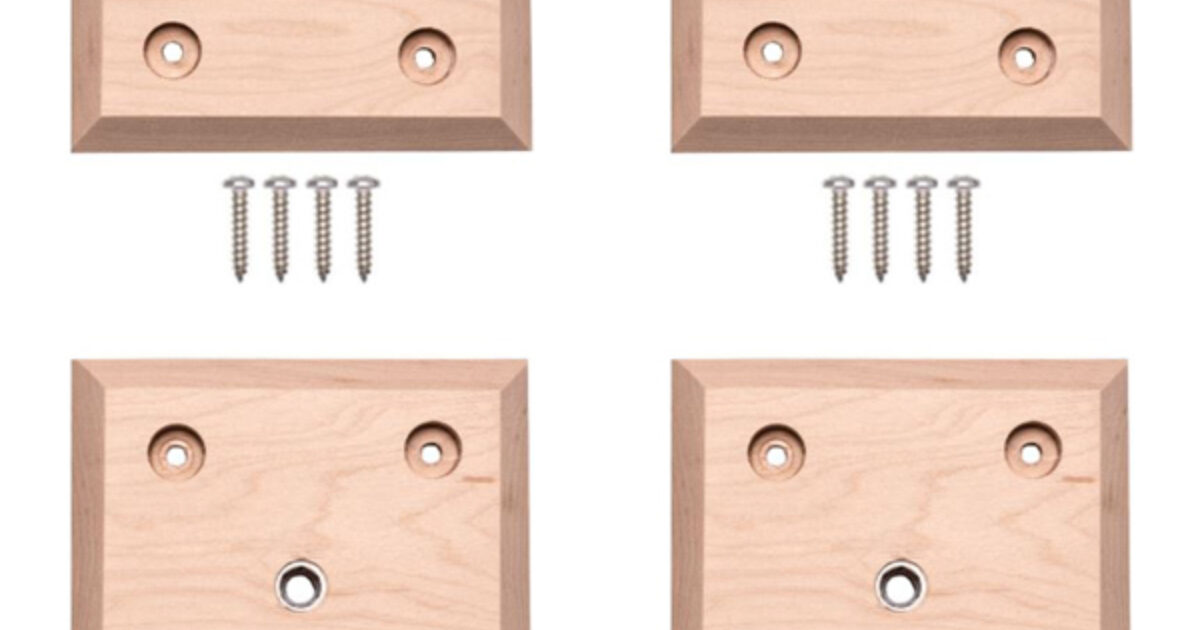 Osborne Wood | Mounting Block Wood Plate - Set of 4