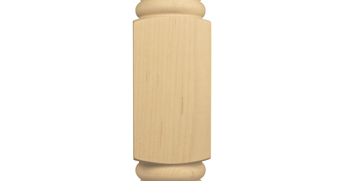 Osborne Wood | Sm. Center Half Round Plinth with Mod. Spool