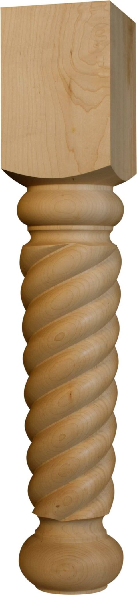 Osborne Wood | 4 Sided Tapered Twist Dining Table Leg