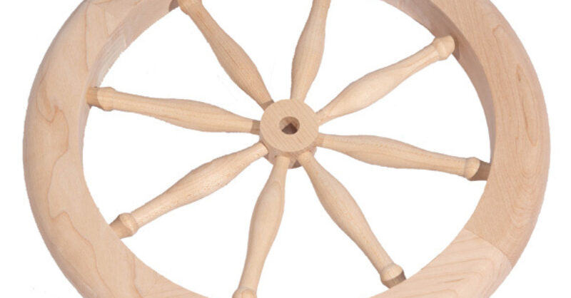 solid wooden wheel